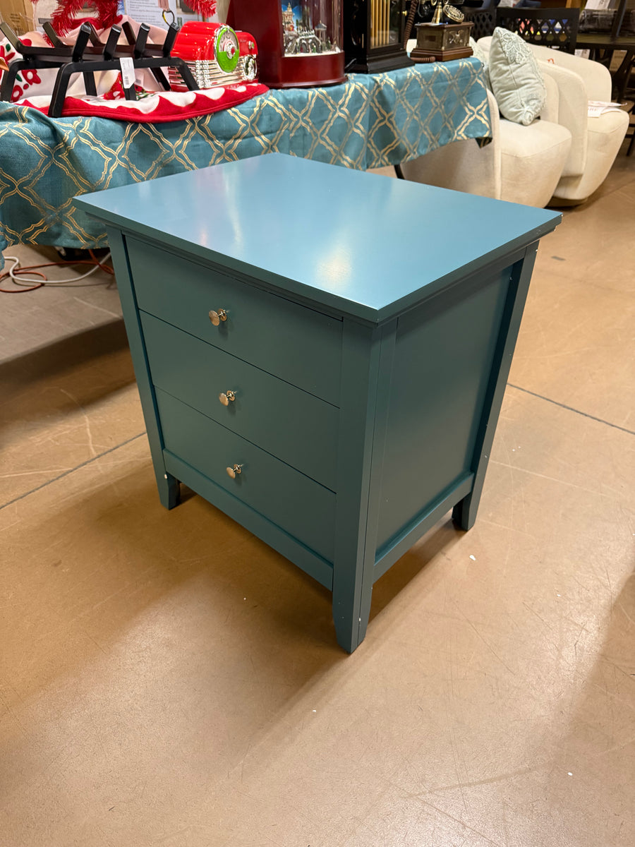 Hammond 3 - Drawer Nightstand, Blue! (NEW) – Big Catch Salvage and Thrift