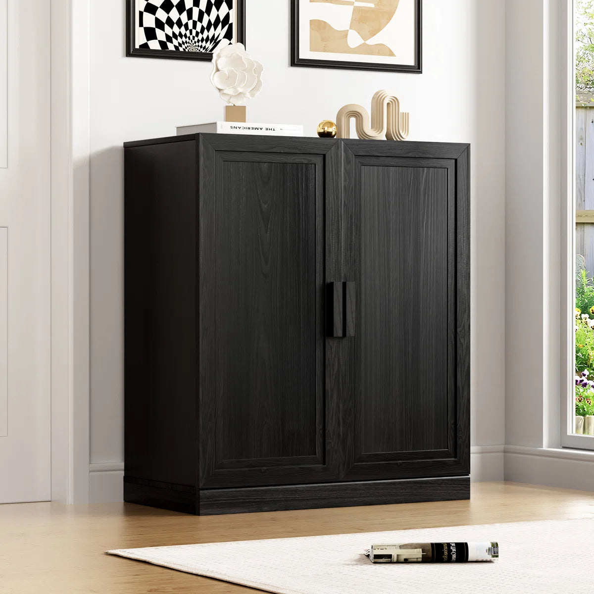 Gershwin Solid Wood Accent Storage Cabinet Sideboard!! NEW IN BOX ...